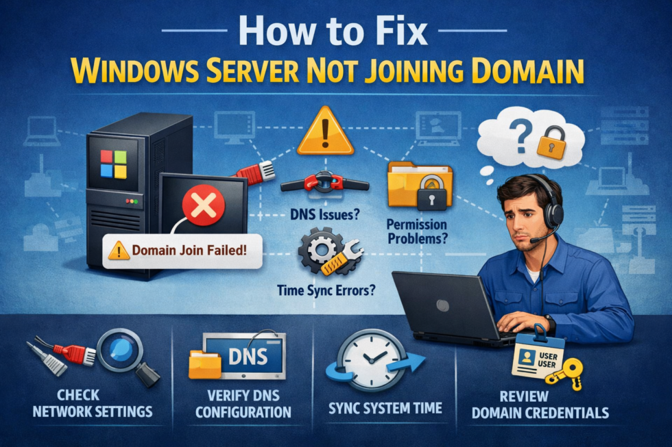 How to Fix Windows Server Not Joining Domain - Rational Systems Private ...